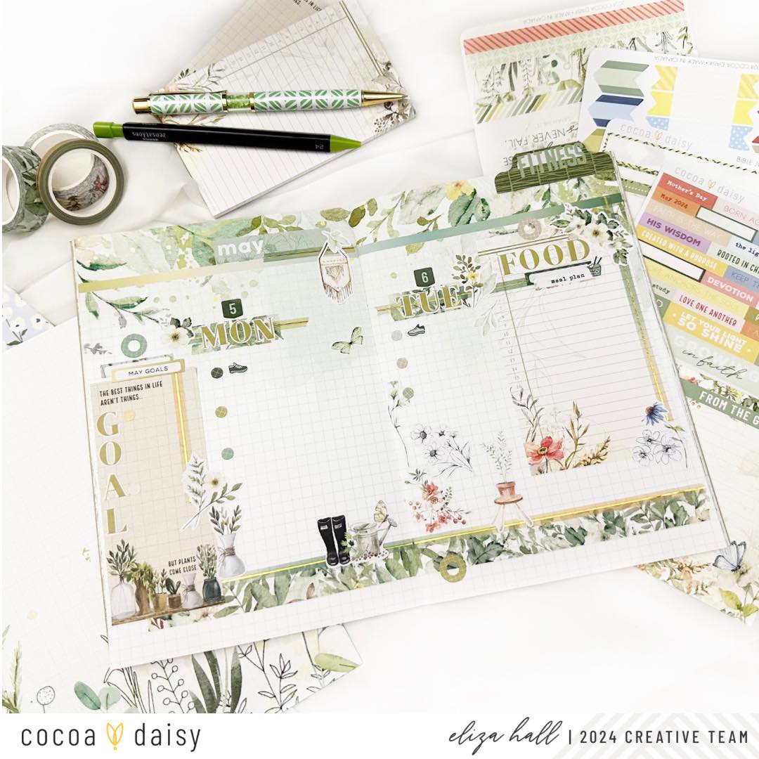 Plan with Me: From the Garden A5 Daisy Notebook – Cocoa Daisy
