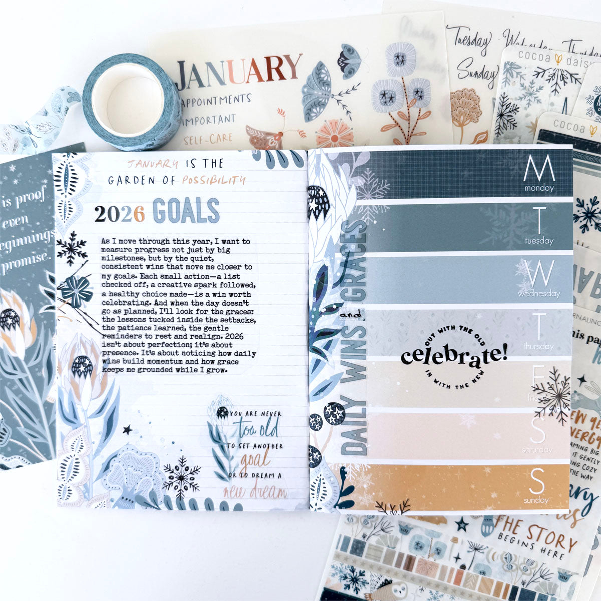 Wisdom And Wonder Journaling Kit - January 2026 – Cocoa Daisy