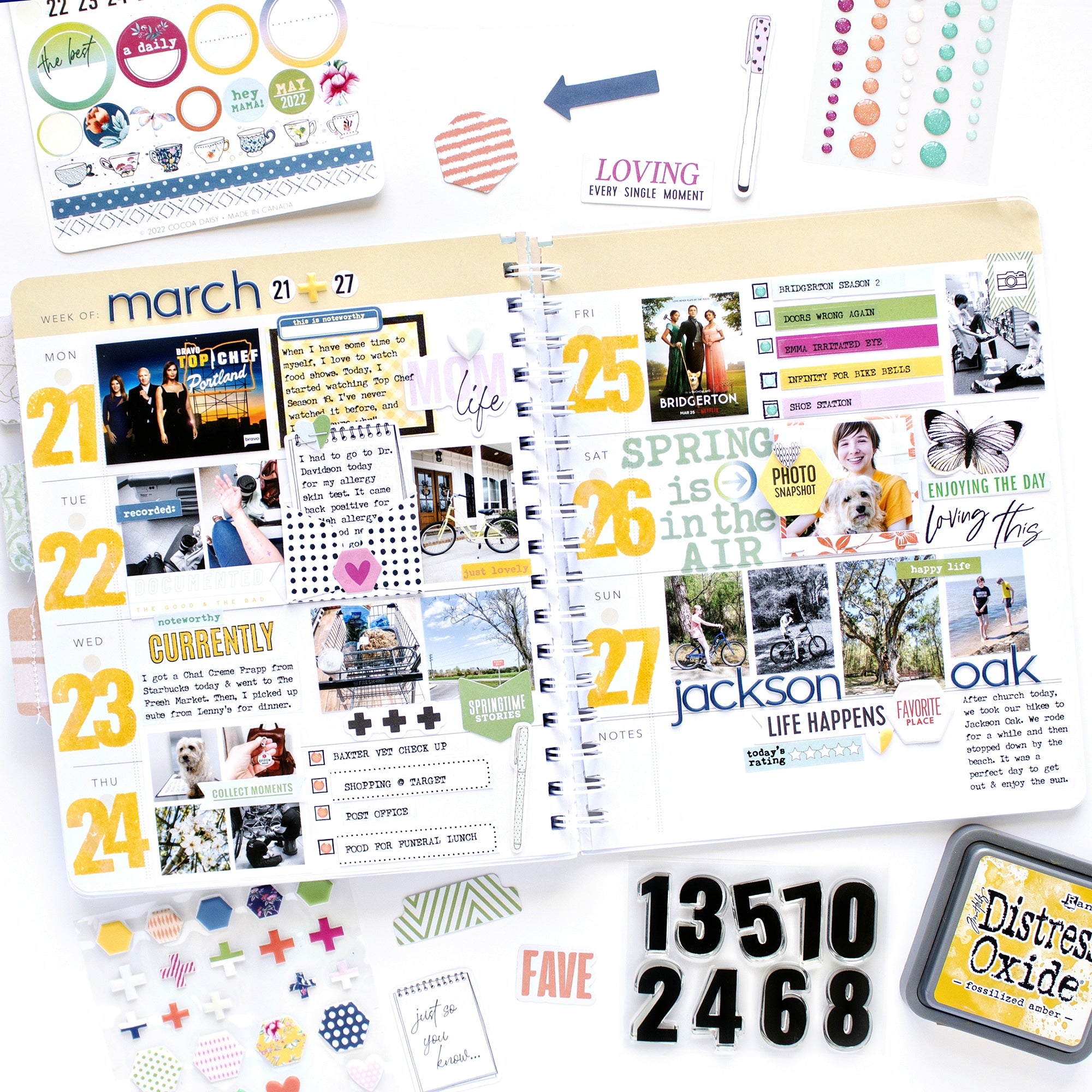 Lesson 4: Using Scrapbooking Supplies in Your Memory Planner – Cocoa Daisy