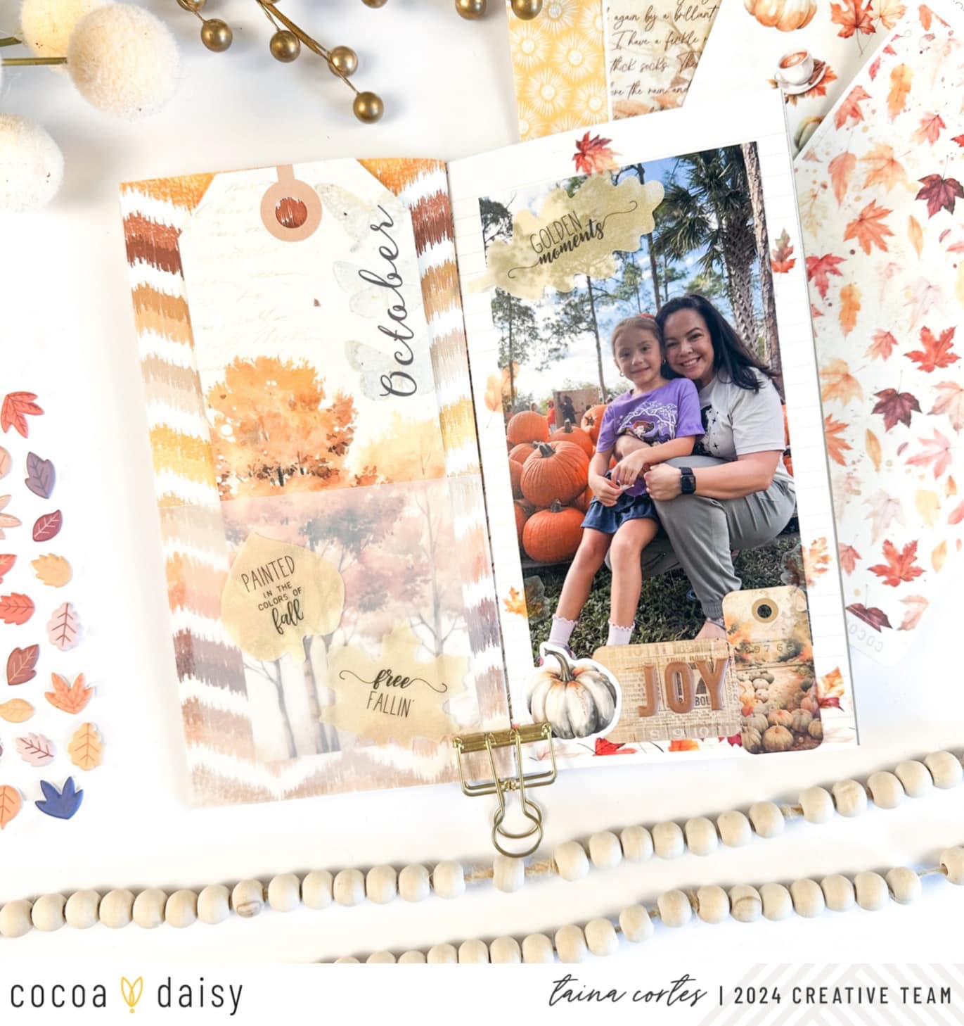 Simple Notebook Scrapbooking with Cozy Season – Cocoa Daisy