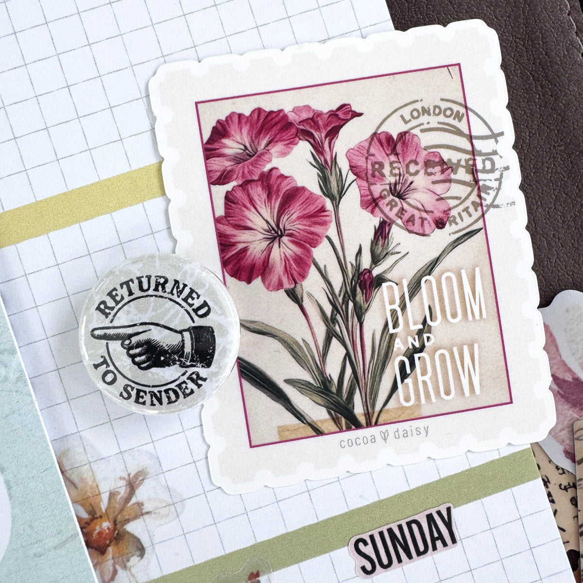 Monthly Planner Cover Page with the Field Notes & Florals Kits – Cocoa ...