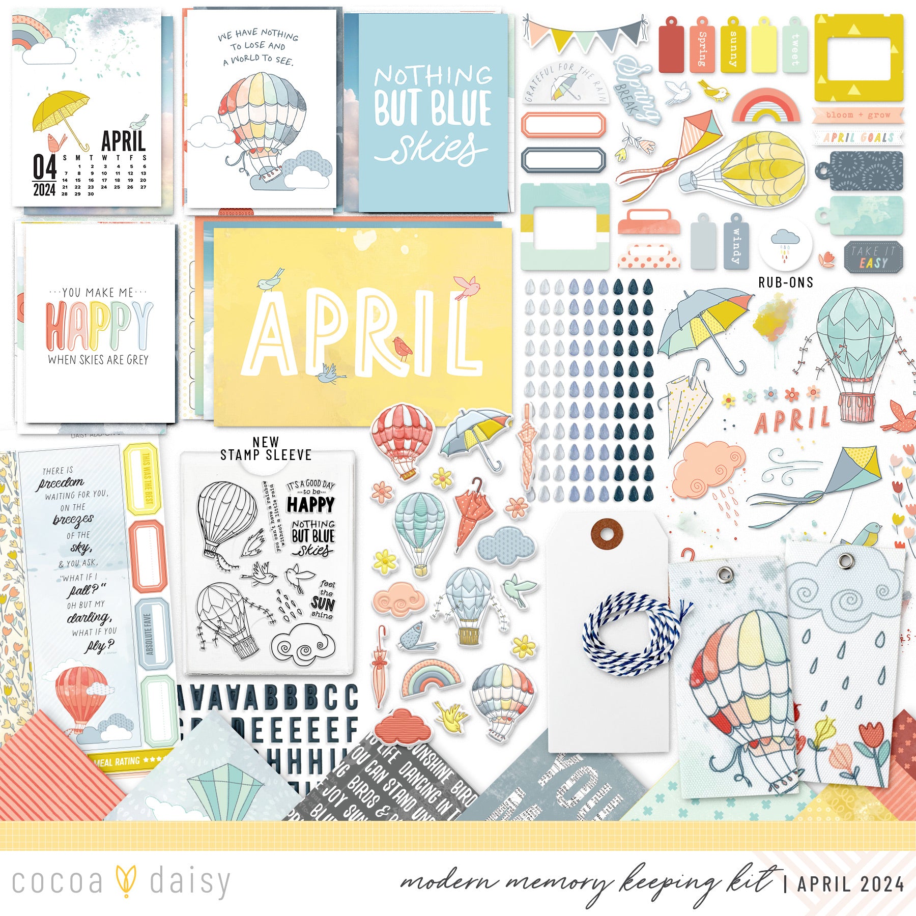 Take Flight Modern Memory Keeping kit April 2024 – Cocoa Daisy