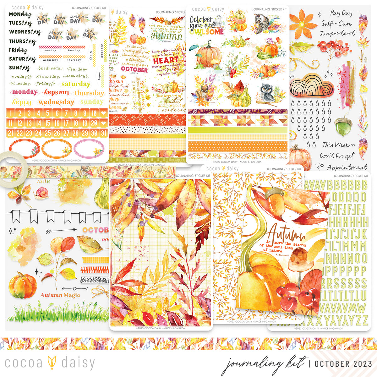Autumn Whispers - October 2023 – Cocoa Daisy