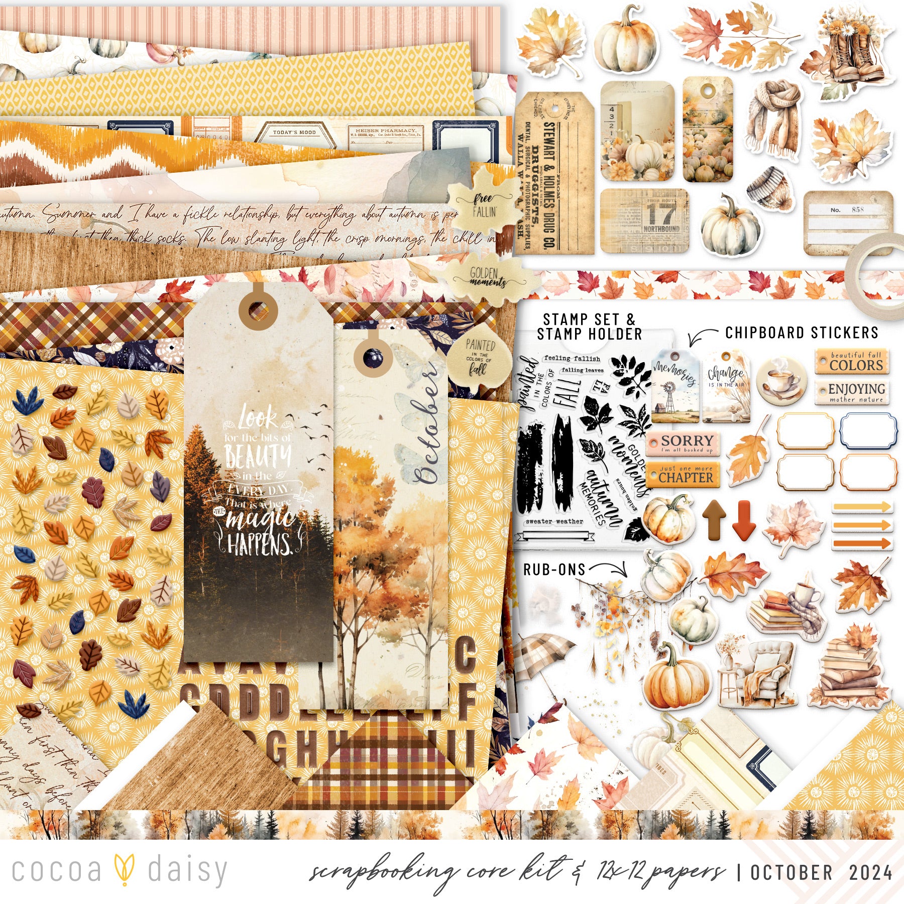 Cozy Season Scrapbooking Kit - Choose Your Add On - October 2024 ...