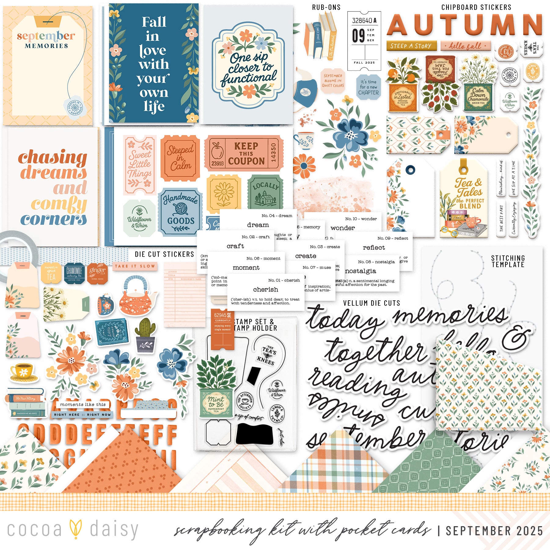 Chapters of September Scrapbooking Kit - Choose Your Add On - Septembe ...