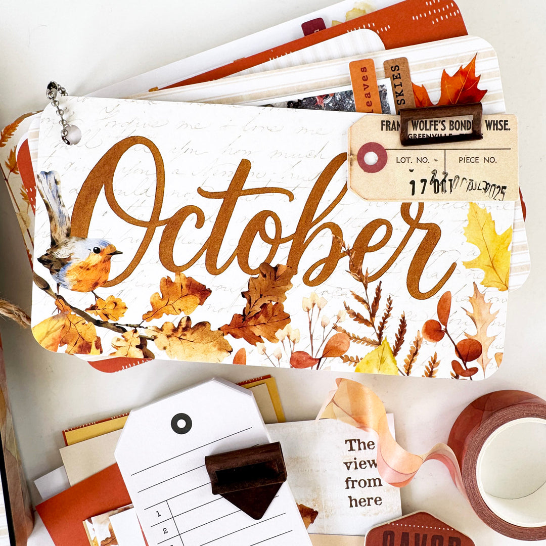 October Glow Scrapbooking Kit - No Add Ons - October 2025 – Cocoa Daisy