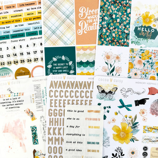 Flourish Memory Keeping Sticker Kit - May 2025 – Cocoa Daisy