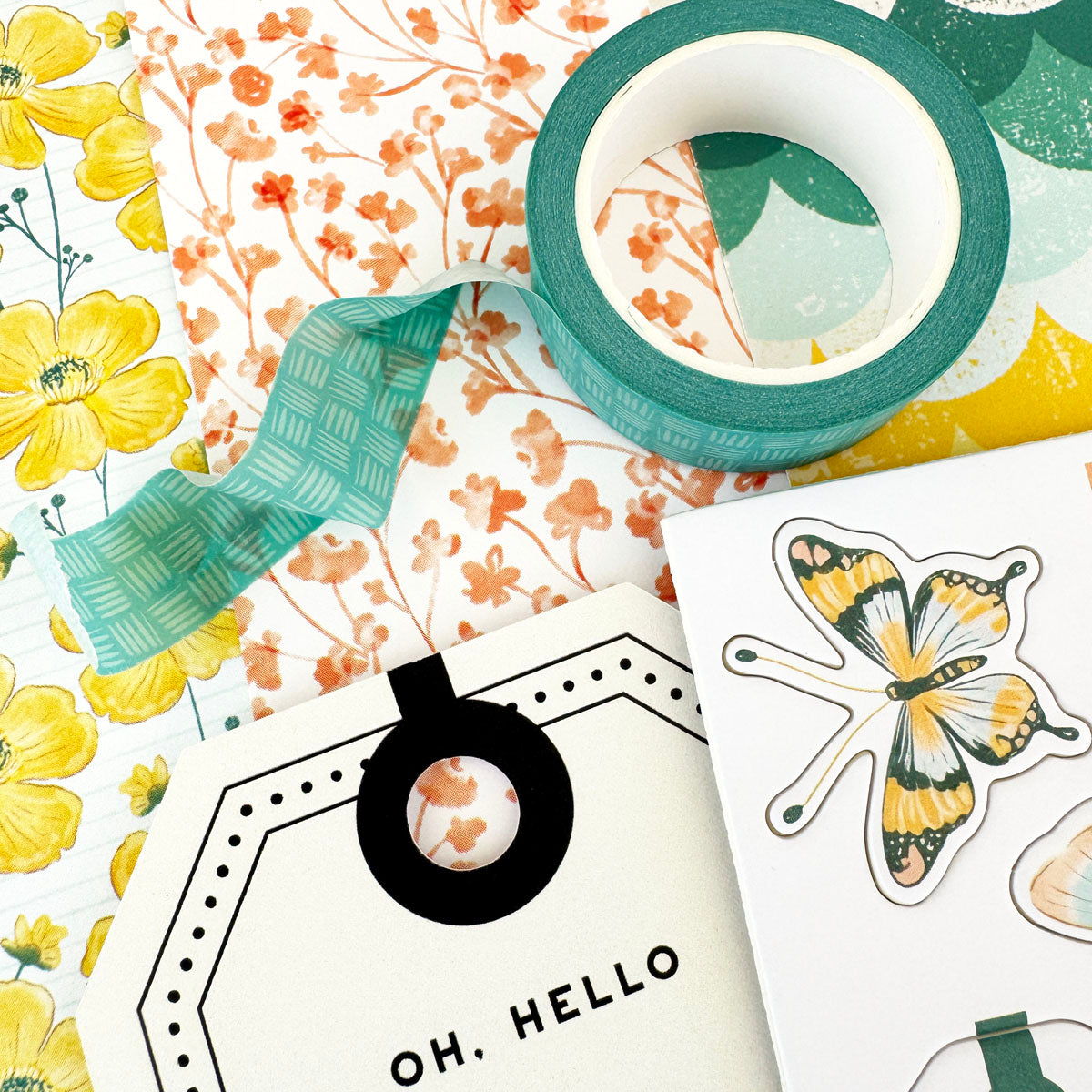 Flourish "Blue Cross Hatch" Washi from the Scrapbooking - May 2025 ...